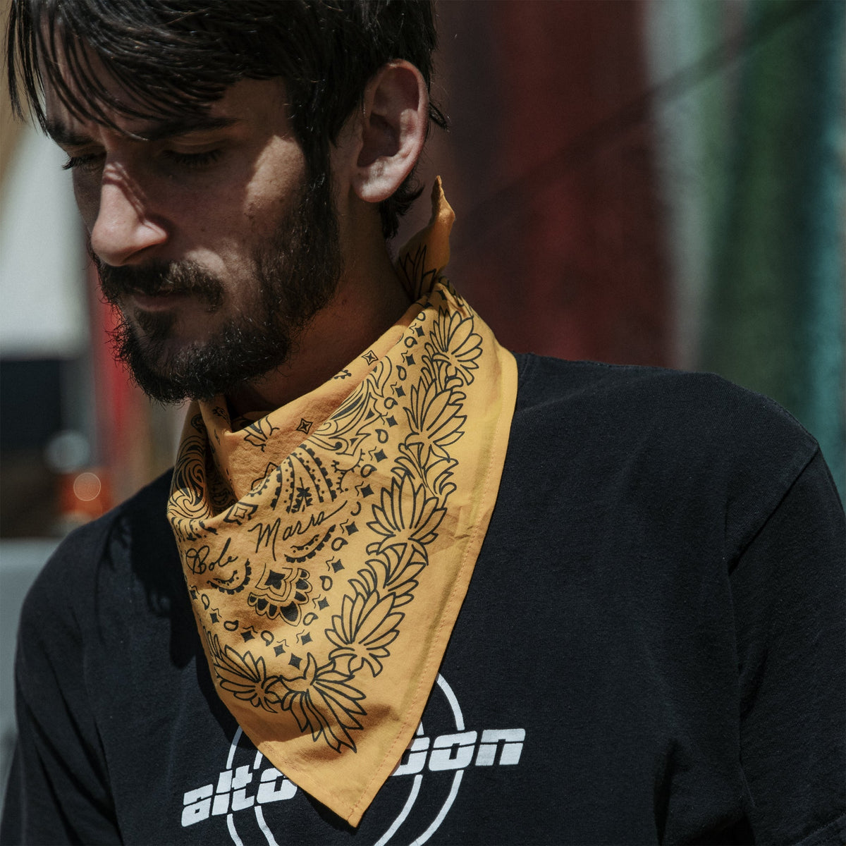 Bob Marrs Poinsettia Paisley Bandana - Mocha – Marrs Makers
